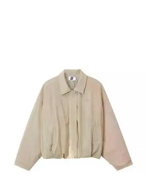 Izzue Suede-effect Bomber Jacket