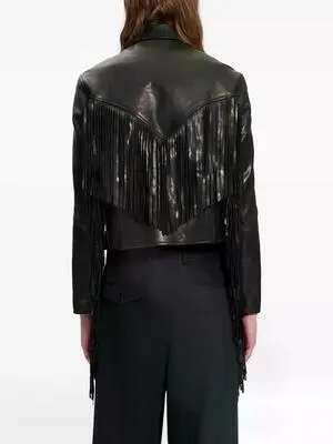 ANN DEMEULEMEESTER Karo Leather Jacket