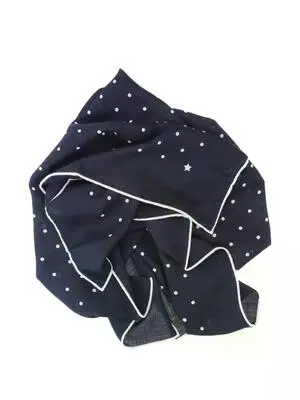 Destin Polka-dot Star-print Scarf