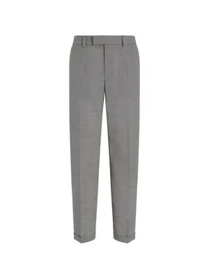 Dolce & Gabbana Houndstooth-pattern Tailored Trousers - Grey