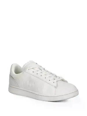 Lacoste Carnaby Shield Logo-debossed Sneakers - White