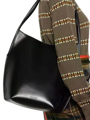 JIL SANDER Kante Leather Shoulder Bag