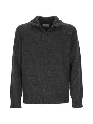 Altea Half-zip Knitted Sweater - Grey