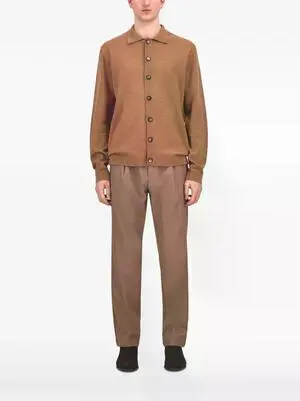 Herno Virgin Wool Shirt-collar Cardigan