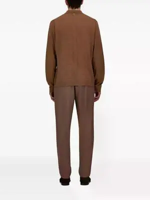 Herno Virgin Wool Shirt-collar Cardigan