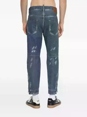 Dsquared2 Faded Panelled Jeans