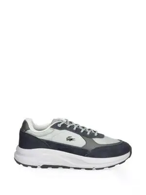 Lacoste Run Set Logo-plaque Panelled Sneakers - Grey