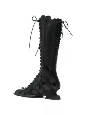MIISTA Nelly Lace-up Leather Boots