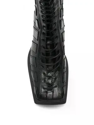 MIISTA Nelly Lace-up Leather Boots