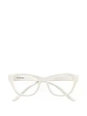Balenciaga Bb Logo Cat-eye Glasses - Neutrals