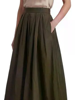 Saint Laurent Pleated Maxi Skirt