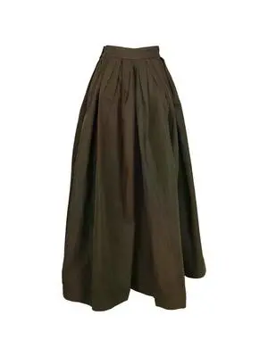 Saint Laurent Pleated Maxi Skirt