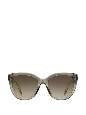 Marc Jacobs Logo-plaque Cat-eye Sunglasses - Grey