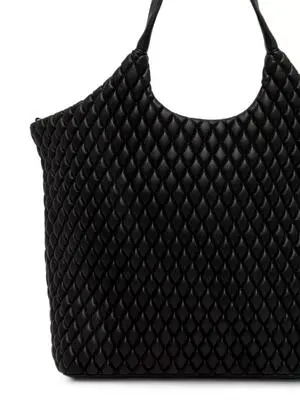 Moschino Quilted Logo-plaque Tote Bag