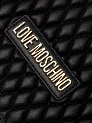 Moschino Quilted Logo-plaque Tote Bag