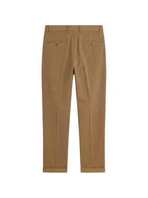 BALLANTYNE Pleated Twill Trousers