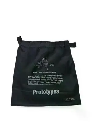 PROTOTYPES Logo-print Drawstring Clutch Bag