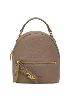 Moschino Logo-tag Pebbled Backpack
