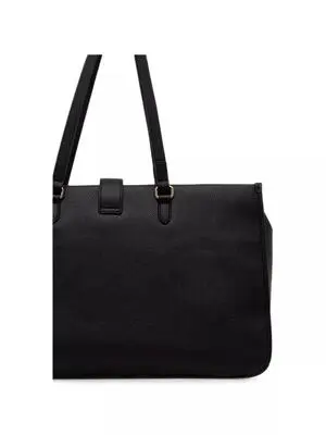 Moschino Logo-plaque Bag-charm Tote Bag - Black