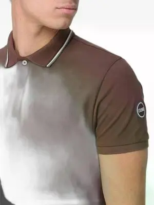 COLMAR Logo-patch Tipped Polo Shirt - Brown