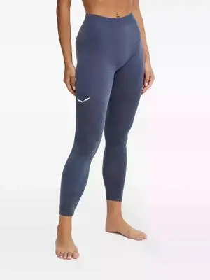 SALEWA Zebru Logo-print Panelled Leggings - Blue