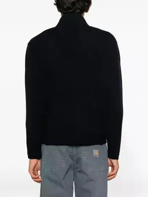 Maison Kitsuné Fox-intarsia High-neck Sweater