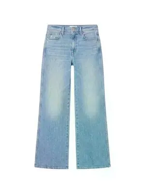 MOTHER Faded Wide-leg Jeans - Blue