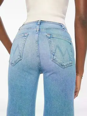 MOTHER Faded Wide-leg Jeans