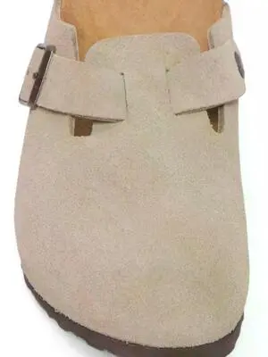 BIRKENSTOCK Boston Suede Flat Mules