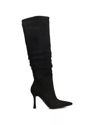 TWENTY FOURHAITCH Miya Pointed-toe Knee-high Boots - Black