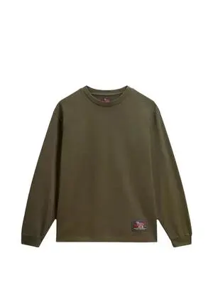 Woolrich Logo-patch Cotton Sweatshirt - Green