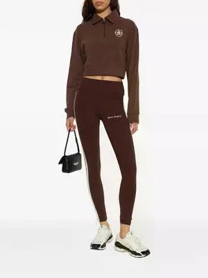 Palm Angels Cropped Quarter-zip Sweater