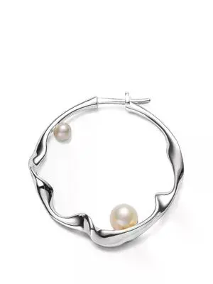 MARIA BLACK Tide Pearl-embellished Hoop Earring