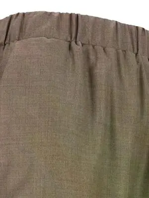 Dusan Elasticated-waistband Carrot-leg Trousers