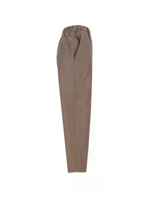 Dusan Elasticated-waistband Carrot-leg Trousers