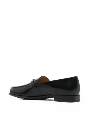 TOD'S Logo-plaque Leather Loafers