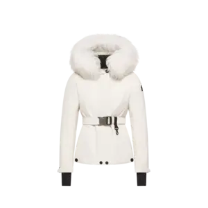 Moncler Laplance Gore-tex Shearling-trimmed Hooded Insulated Ski Jacket - White
