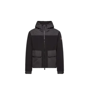 Moncler Polartec Zip-up Hoodie - Black