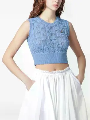 VIVIENNE WESTWOOD Ribbed-hem Knit Top
