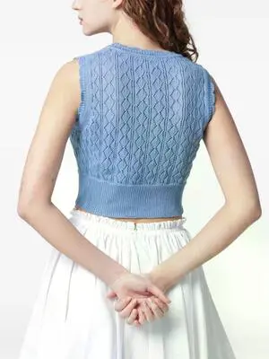 VIVIENNE WESTWOOD Ribbed-hem Knit Top