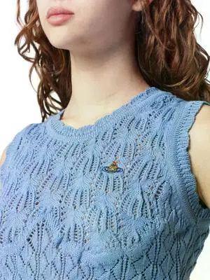 VIVIENNE WESTWOOD Ribbed-hem Knit Top