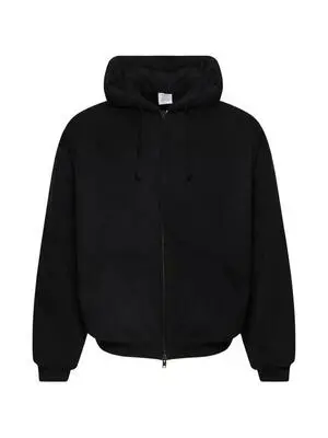 Vetements Puffed Zip-up Hoodie - Black