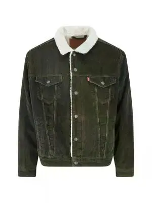 LEVI'S Corduroy Type Iii Sherpa Trucker Jacket - Black