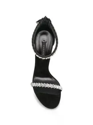 Casadei Crystal-embellished Stiletto Sandals