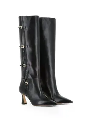 MALONE SOULIERS 70mm Nolan Buckle-detail Pointed-toe Boots