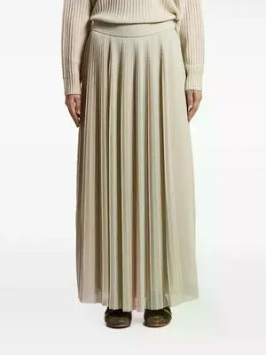 Peserico Pleated Maxi Skirt