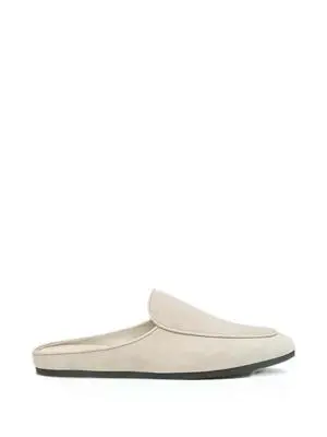 Peserico Suede-finish Flat Mules