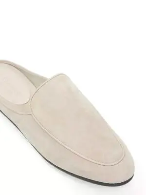 Peserico Suede-finish Flat Mules