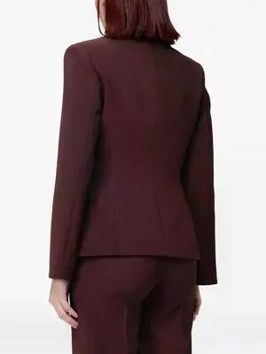 HANITA Lace-trim Single-breasted Blazer
