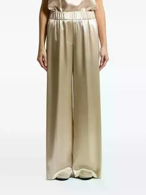 Peserico Satin-finish Elasticated-waistband Palazzo Pants
